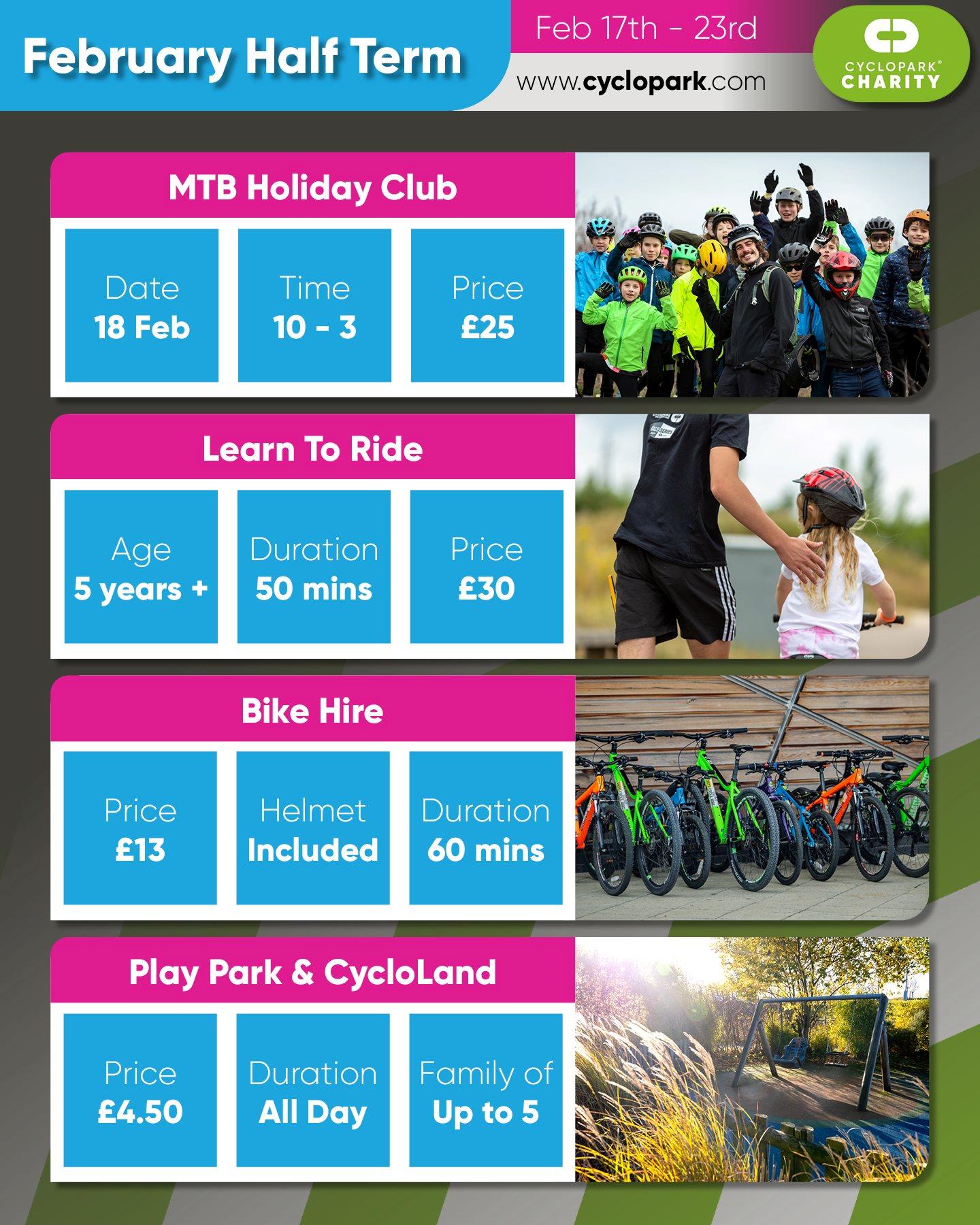 Learn to Ride at Cyclopark - Half Term activity