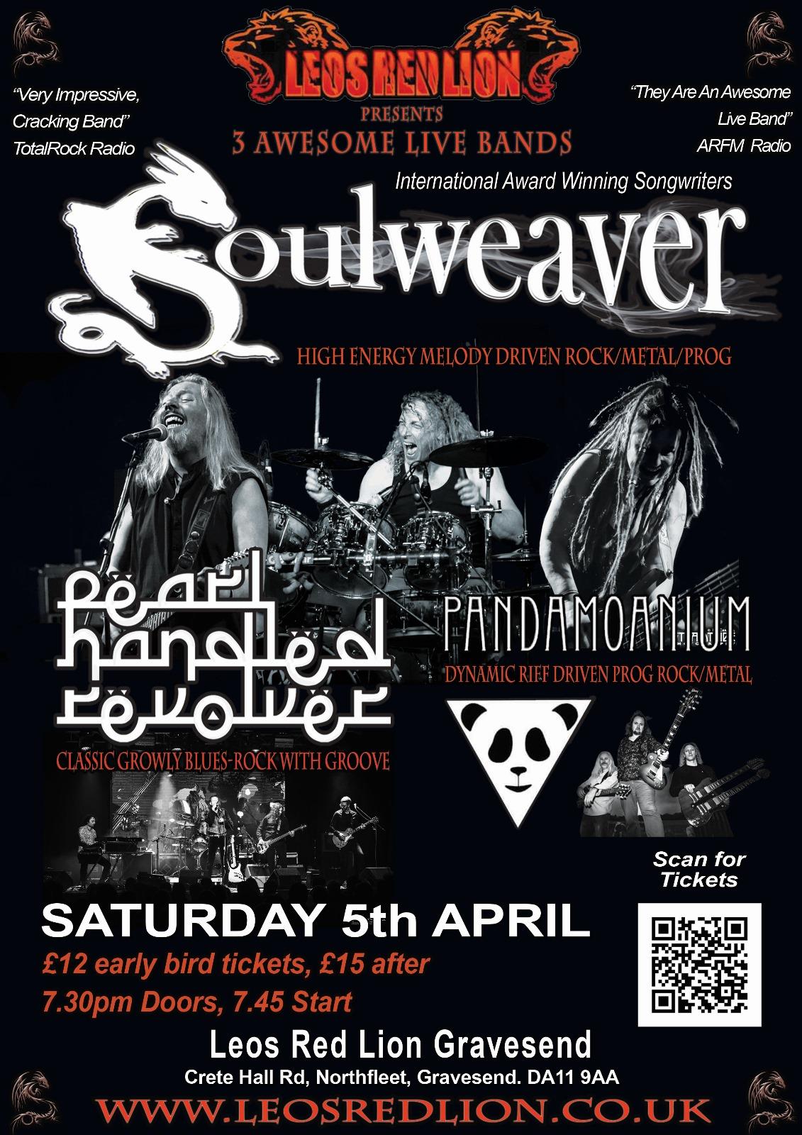 Soulweaver, Pearl Handled Revolver and Pandamoanium - Leo's Red Lion